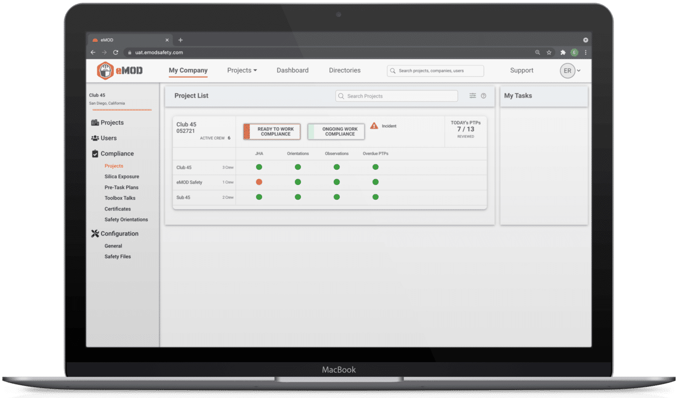 eMOD Construction Safety App: One Platform for Safety Tasks
